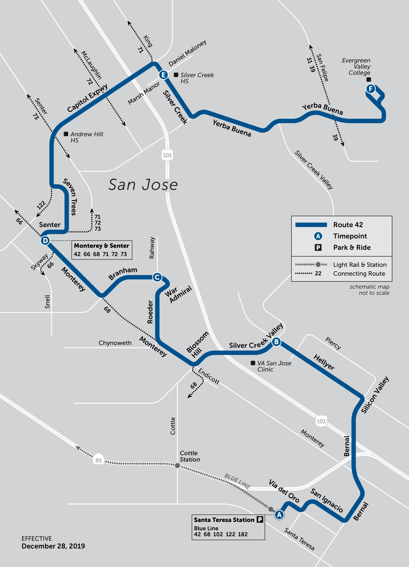 42 Bus Schedule VTA SF Bay Transit 42 Bus Schedule VTA SF Bay Transit