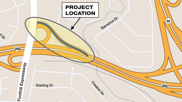 Construction to Begin on I-280/Foothill Expressway | VTA