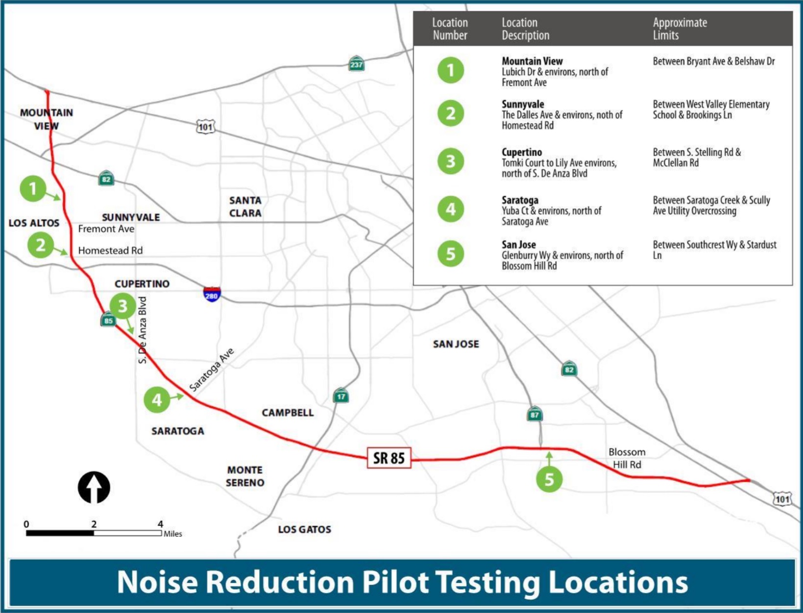 State Route 85 Noise Reduction Program | VTA