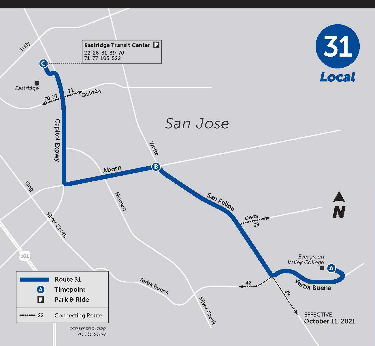 Evergreen Valley Coll - Eastridge | VTA