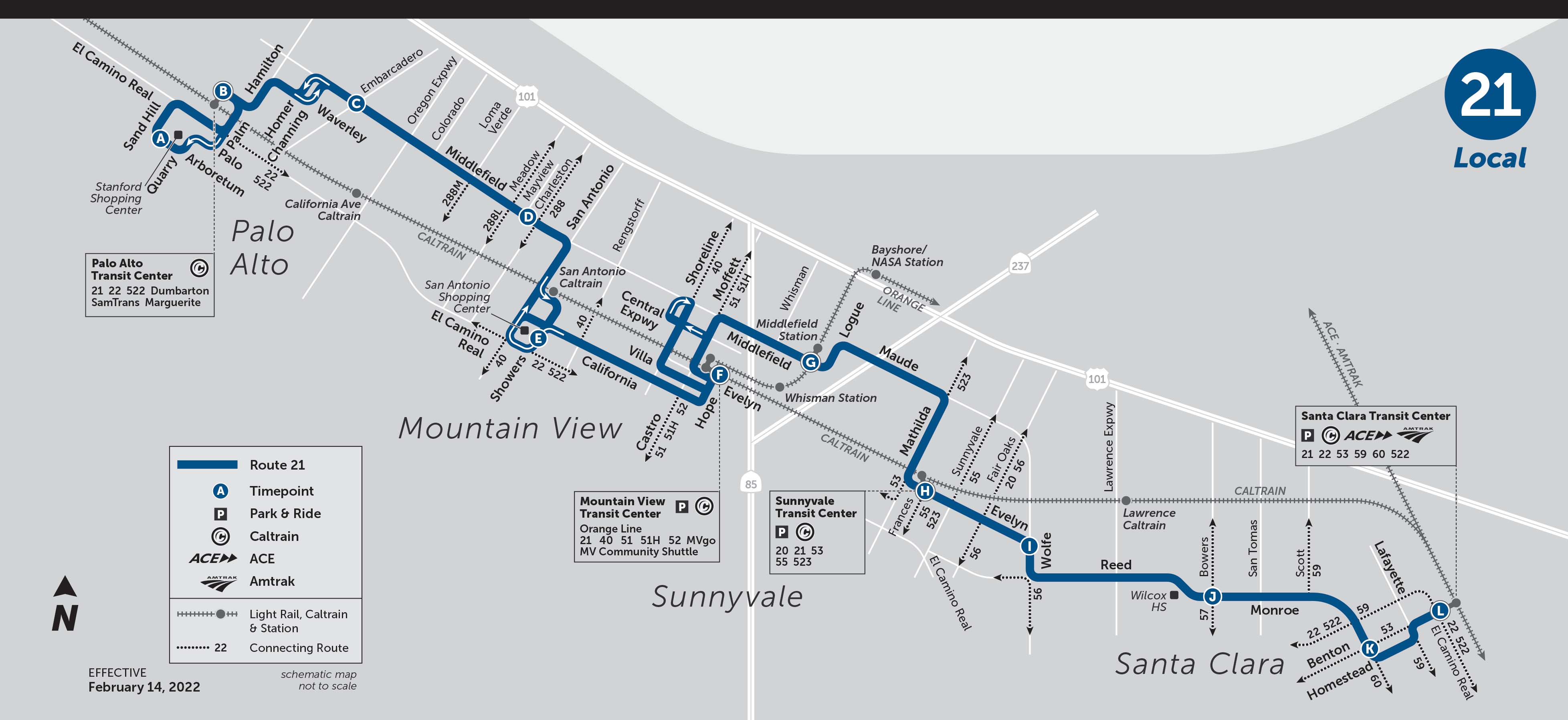 Stanford Shopping Center - Santa Clara Transit Center | VTA
