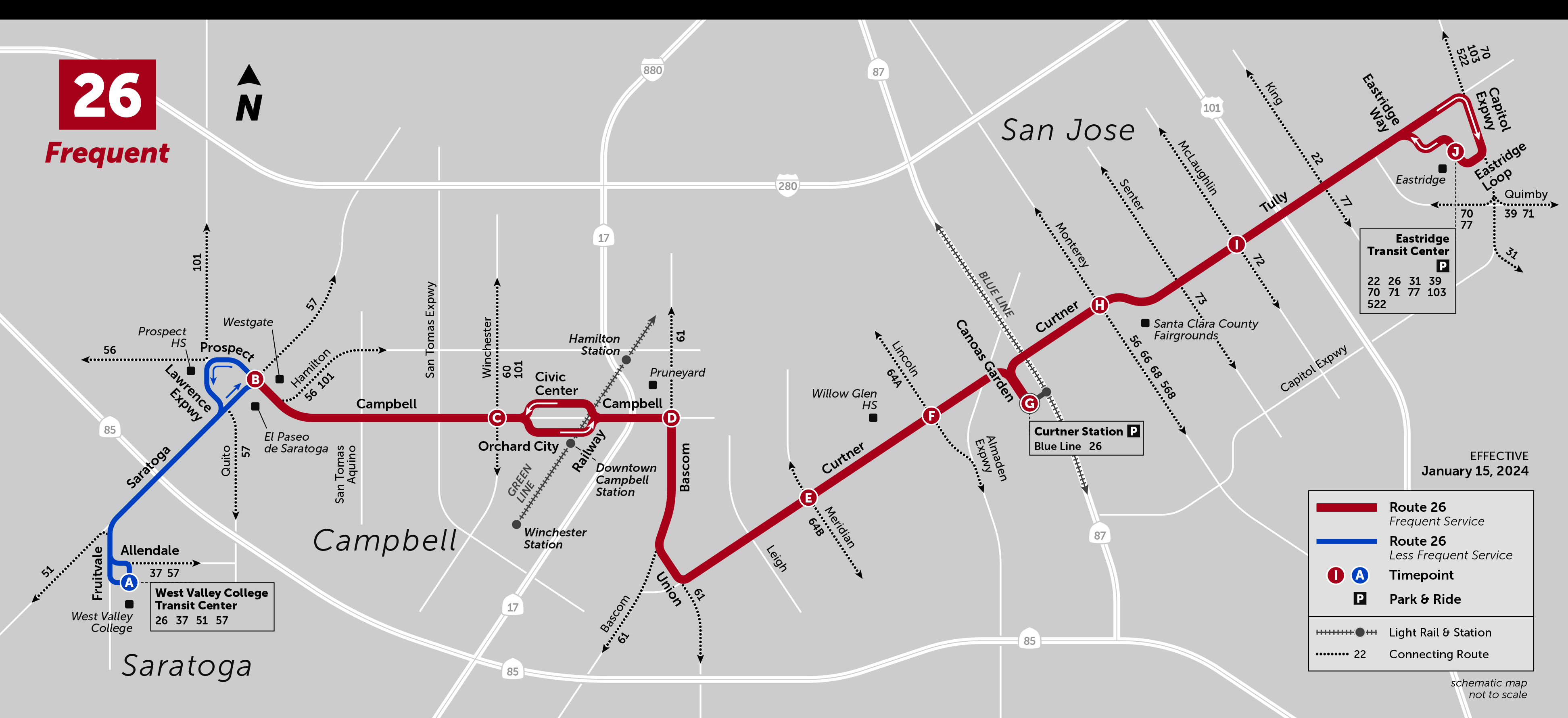 West Valley Coll - Eastridge | VTA
