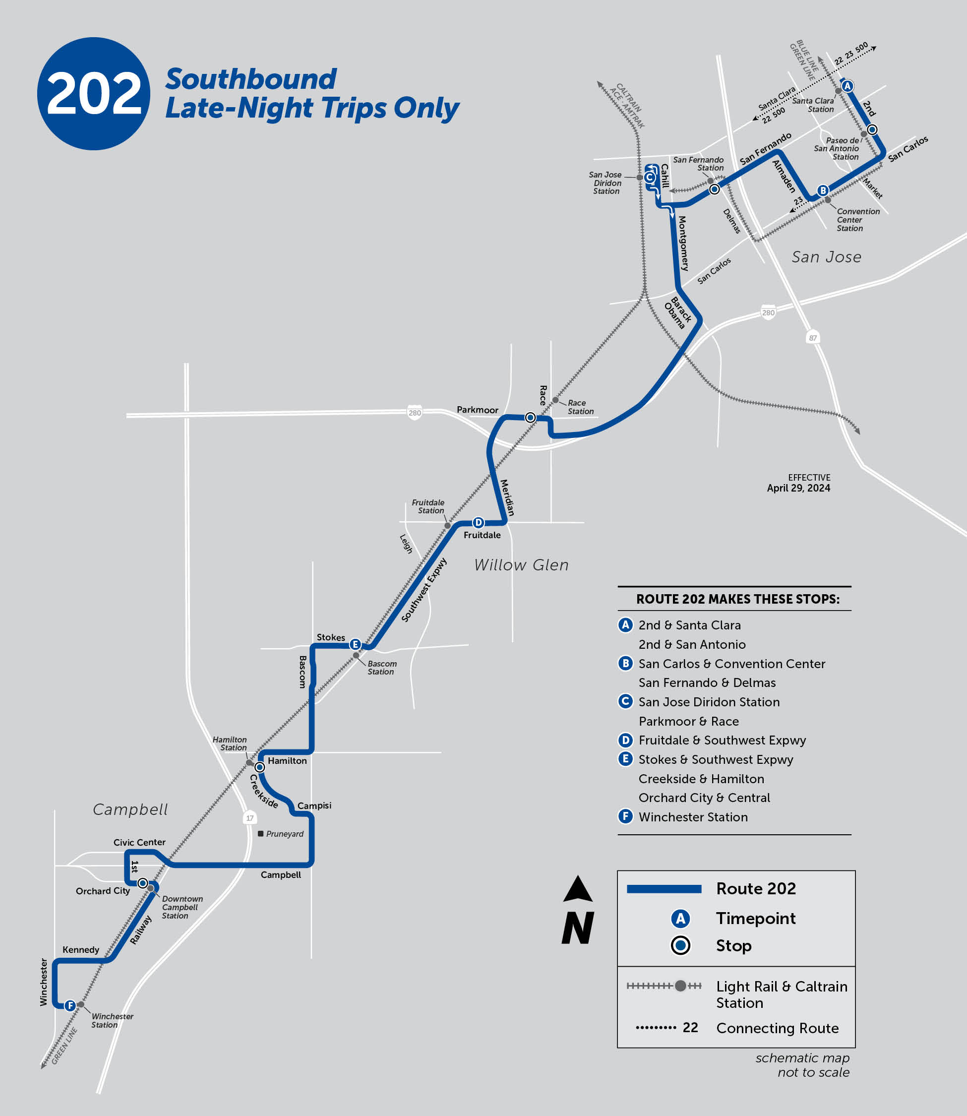 2nd & Santa Clara - Winchester | VTA