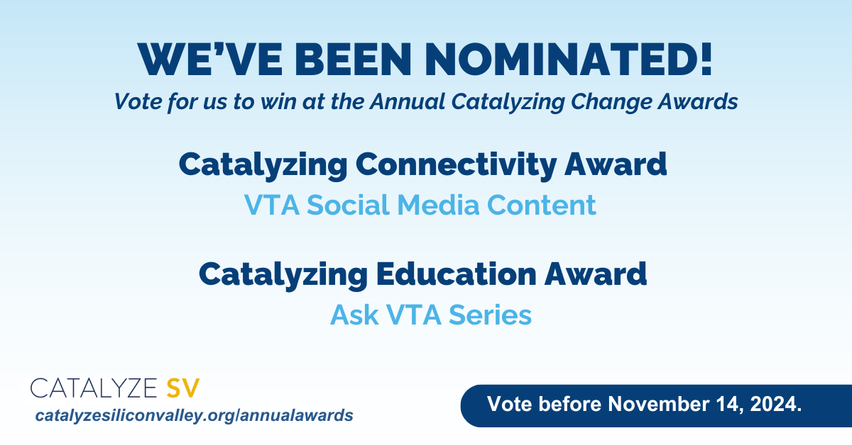 Vote for VTA to Win Community-Based Value Awards! | VTA
