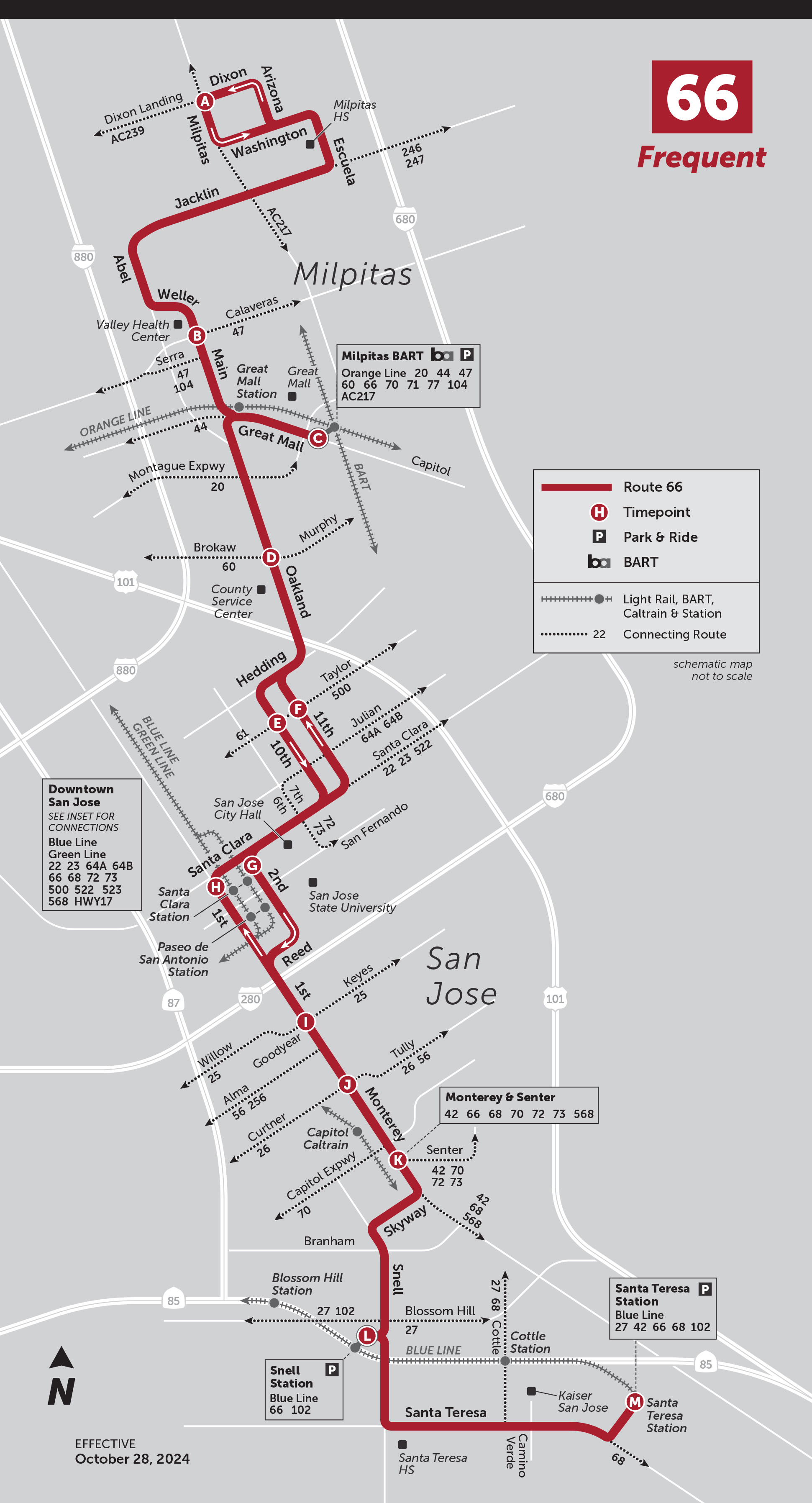 North Milpitas - Santa Teresa Stn | VTA
