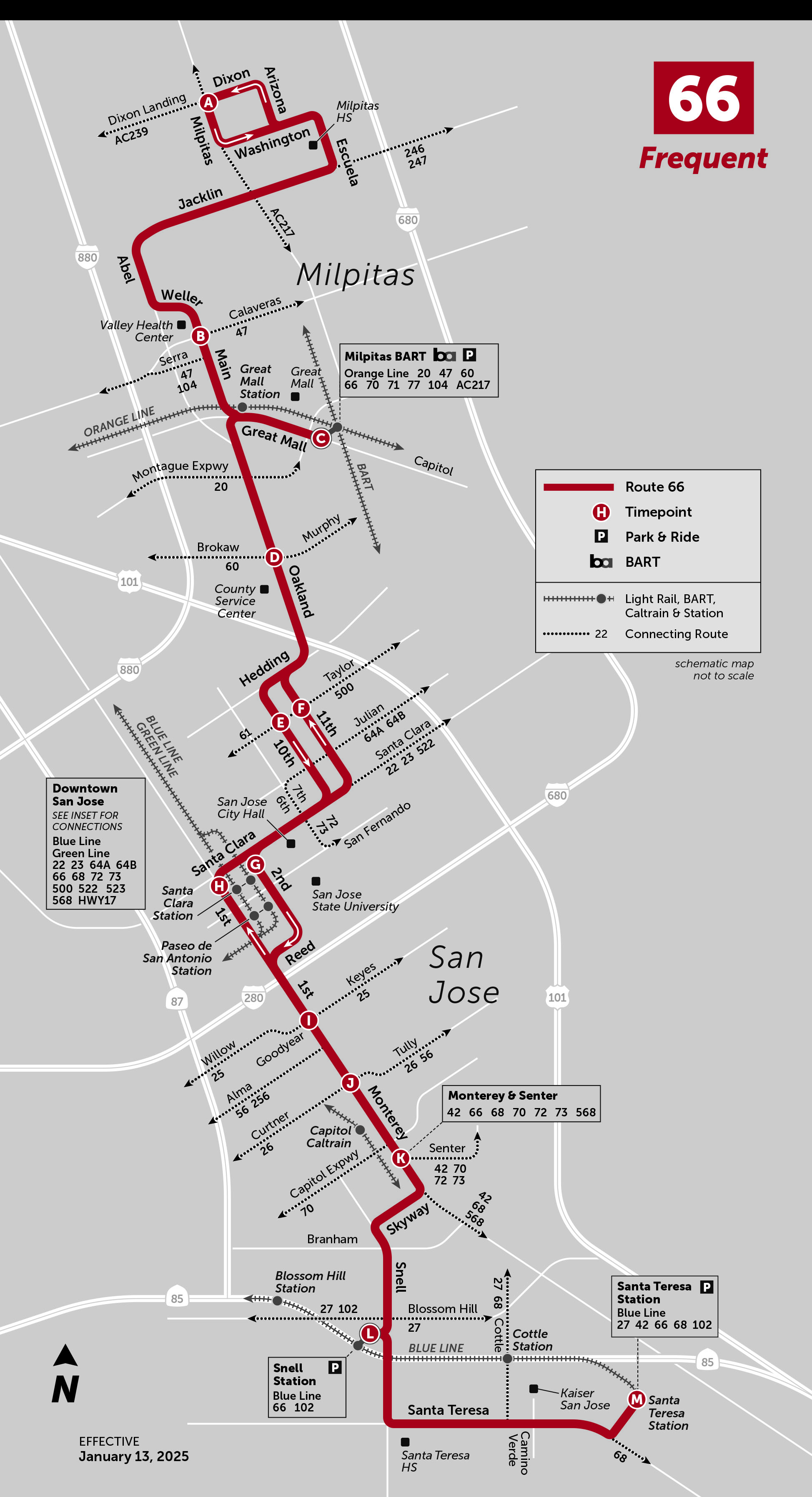 North Milpitas - Santa Teresa Stn | VTA