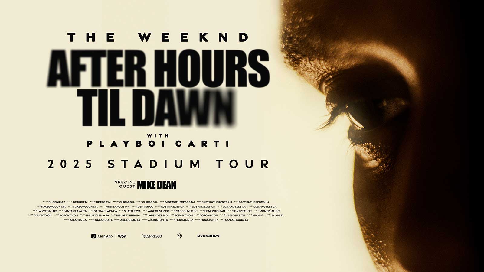 The Weeknd’s After Hours til Dawn Tour is Coming to Levi's Stadium | VTA