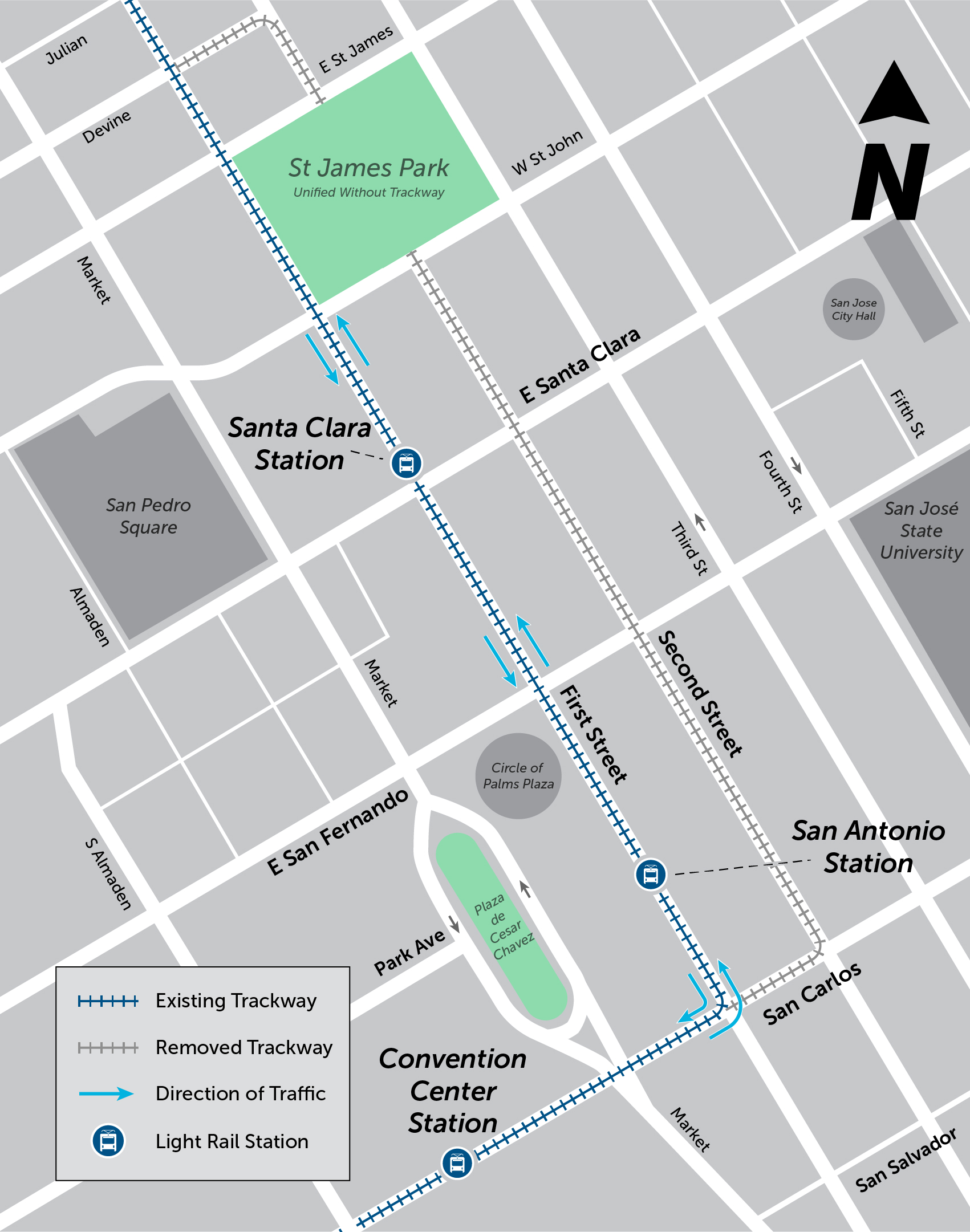 Downtown San Jose Light Rail Realignment | VTA