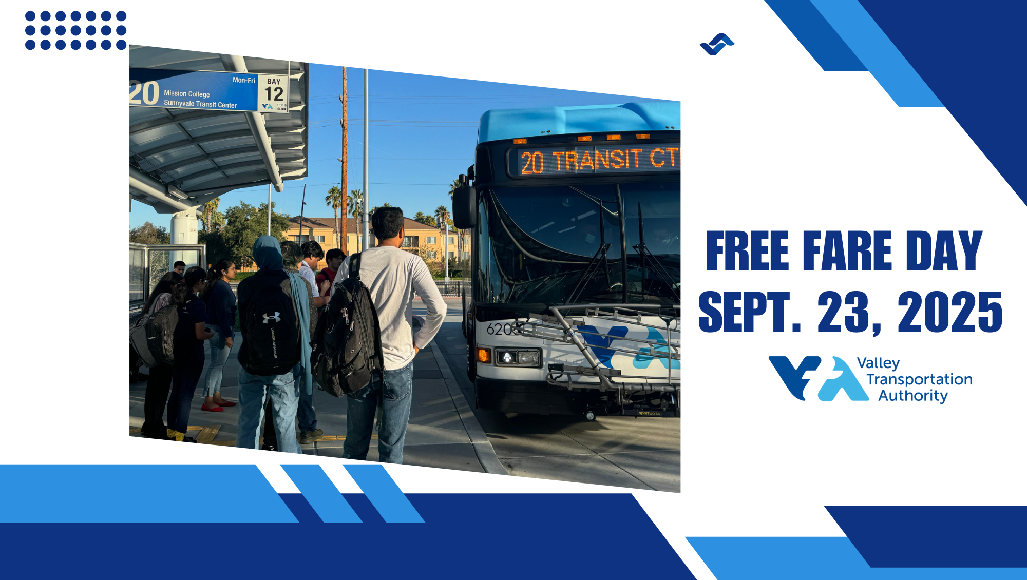 All Aboard VTA: Free Fare Day Sept. 23, 2025 | VTA