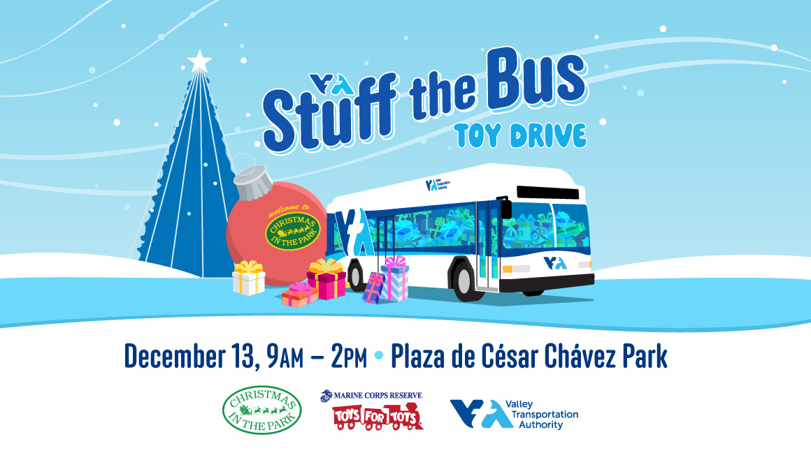 Toys, Joys, and Holiday Cheer — Help VTA Stuff the Bus! | VTA