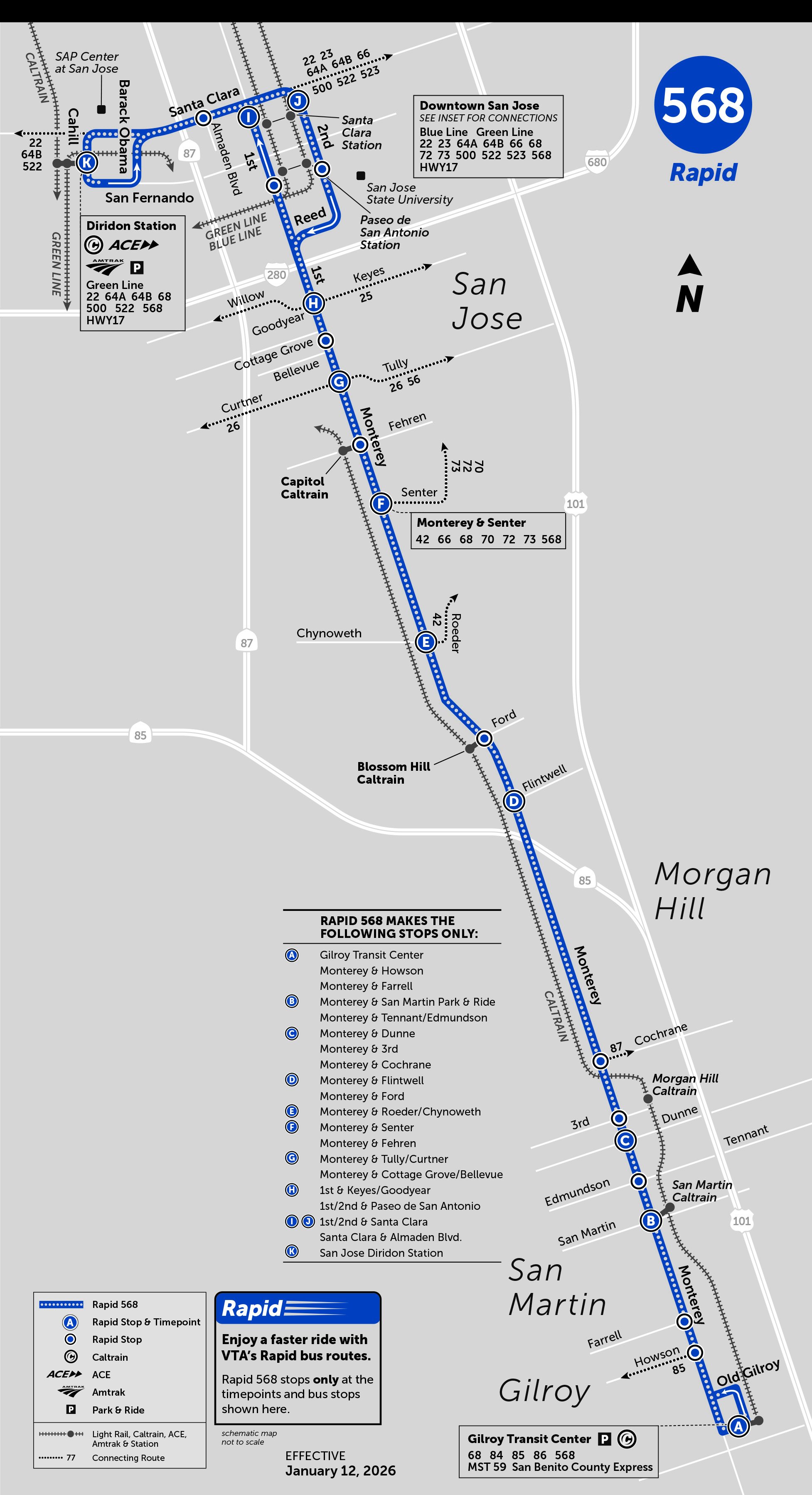 Gilroy TC - San Jose Diridon | VTA