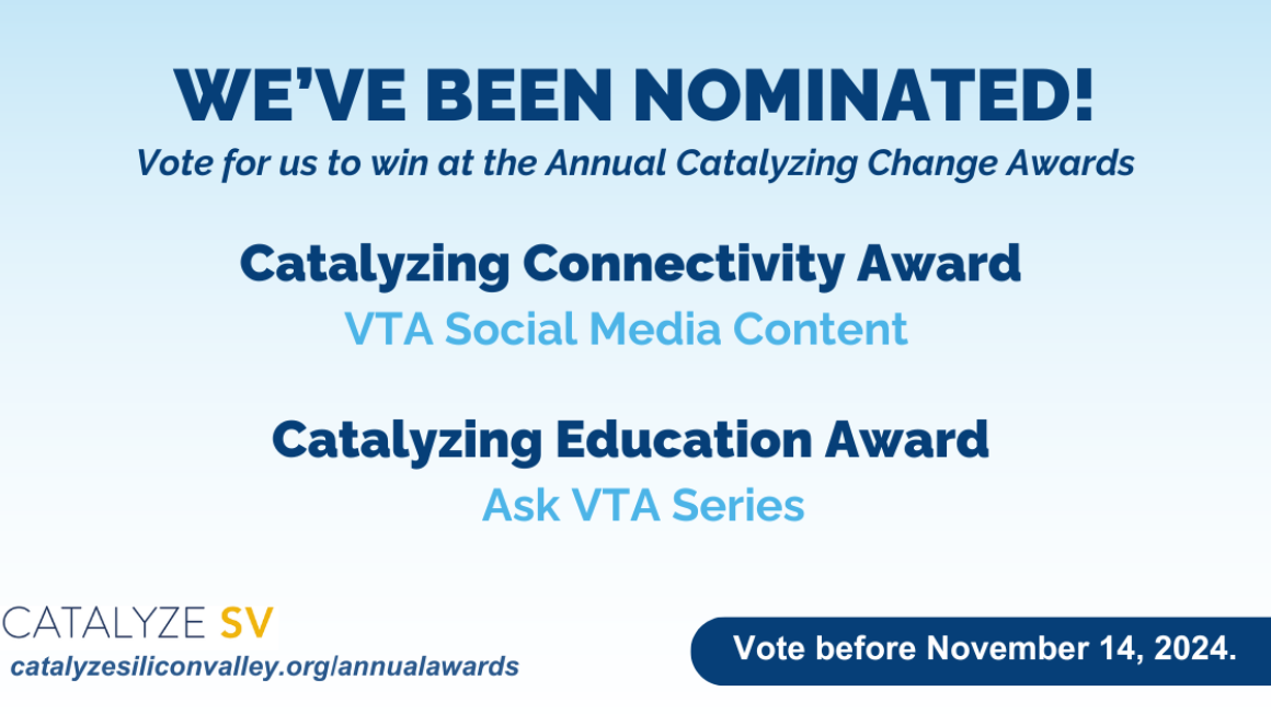 Vote for VTA to Win Community-Based Value Awards! | VTA