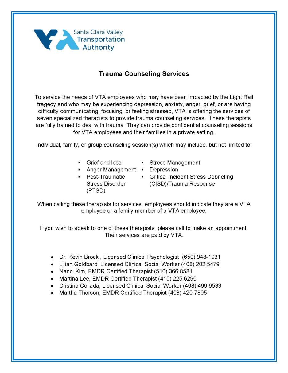 VTA Employee Support | VTA